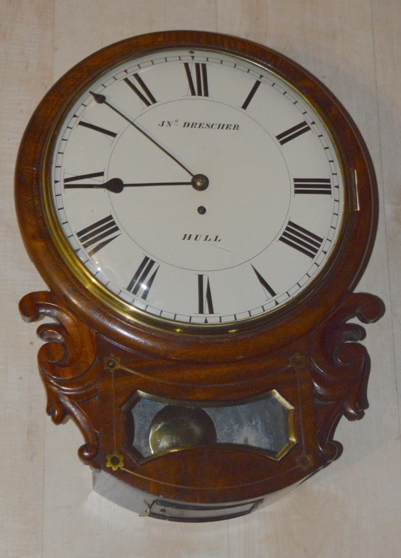 John Drescher of Hull Fusee Dropdial Wall Clock - Blog