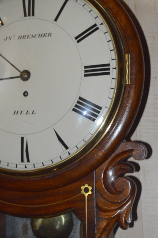 John Drescher of Hull Fusee Dropdial Wall Clock - Blog