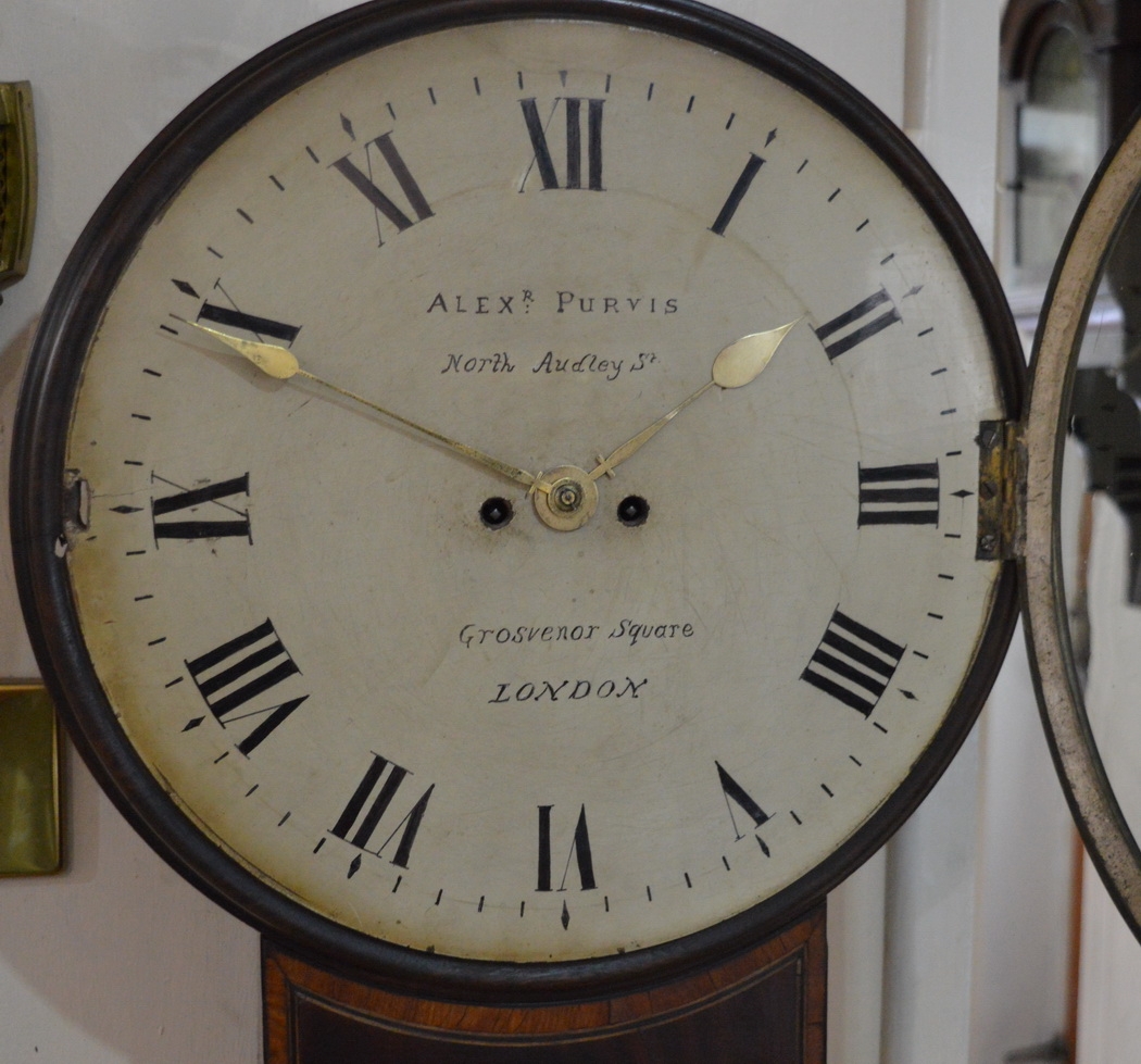 Alex Purvis, London Rare Wooden Dial Twin Fusee Wall Clock - Blog