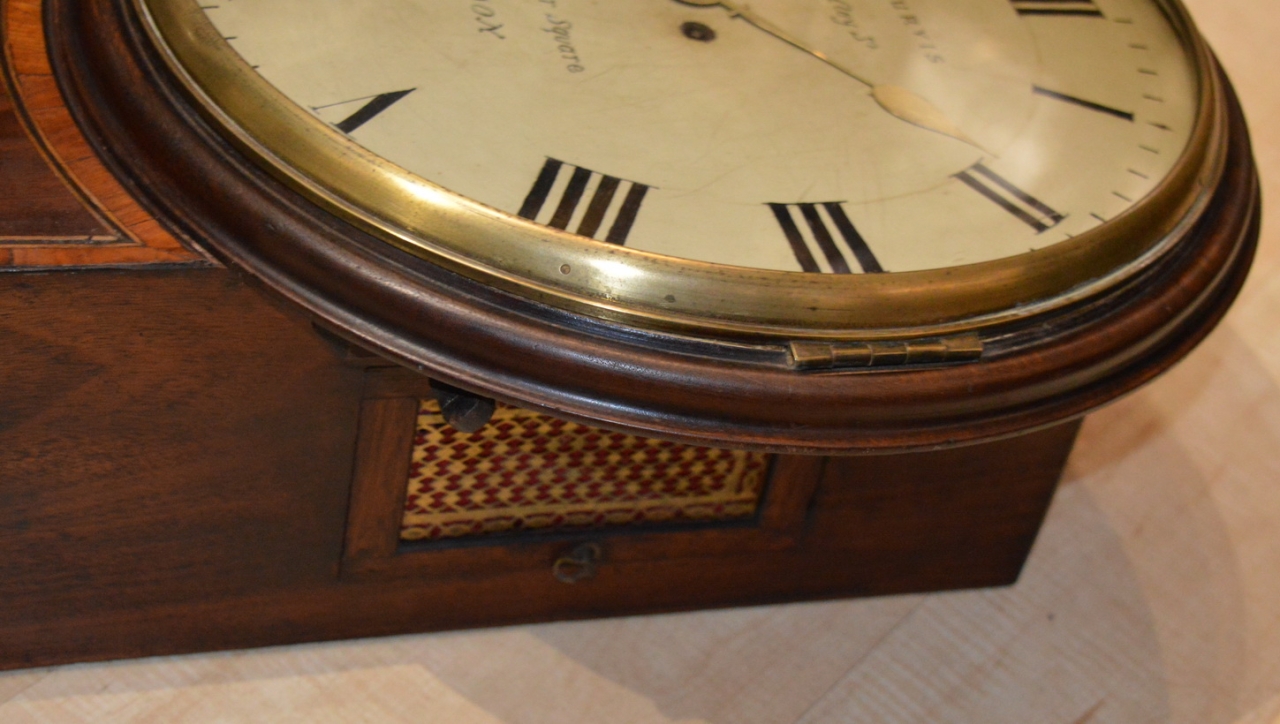 Alex Purvis, London Rare Wooden Dial Twin Fusee Wall Clock - Blog