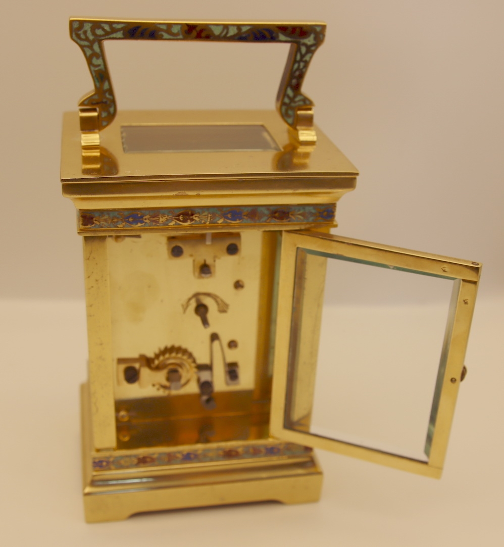 An Enamel And Brass Carriage Clock - Blog