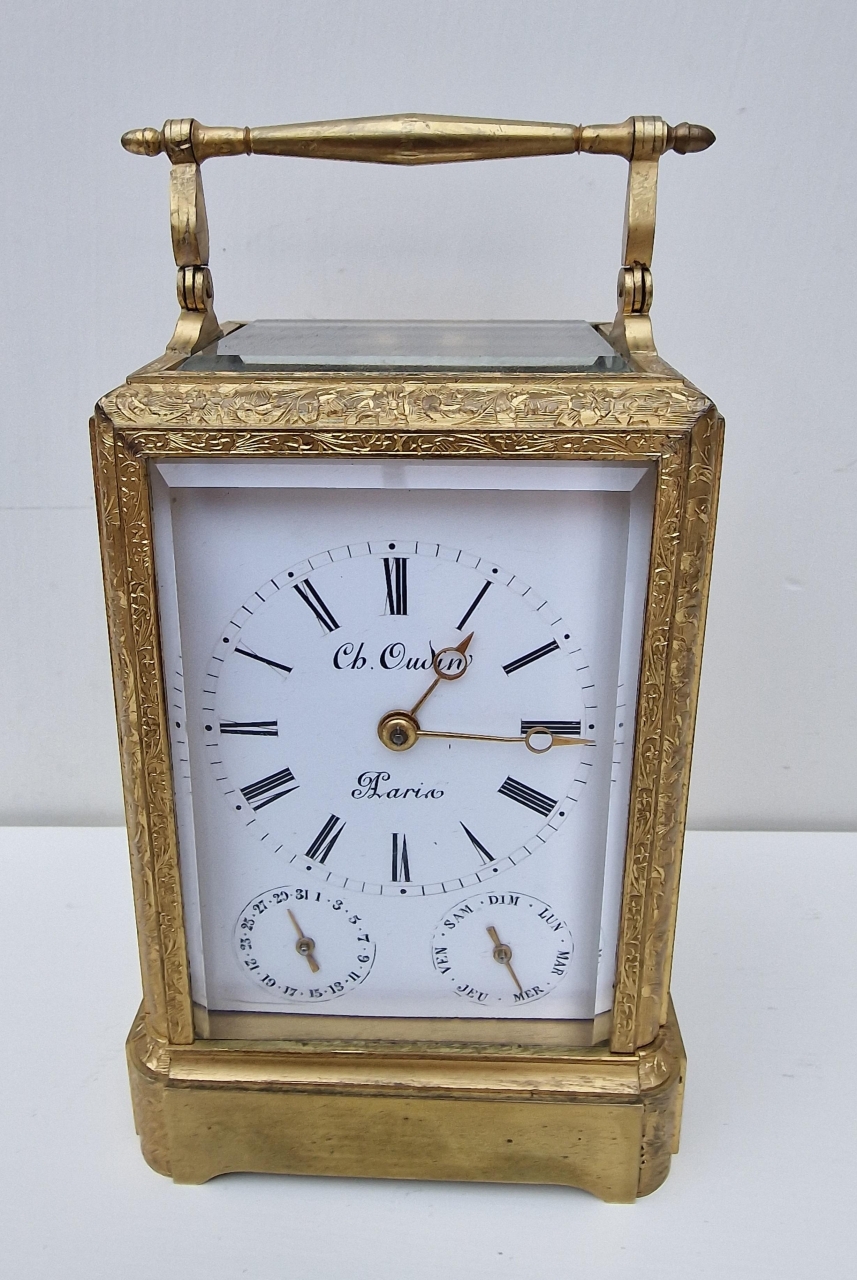 Charles Oudin Early Calendar Dial Carriage Clock - Blog