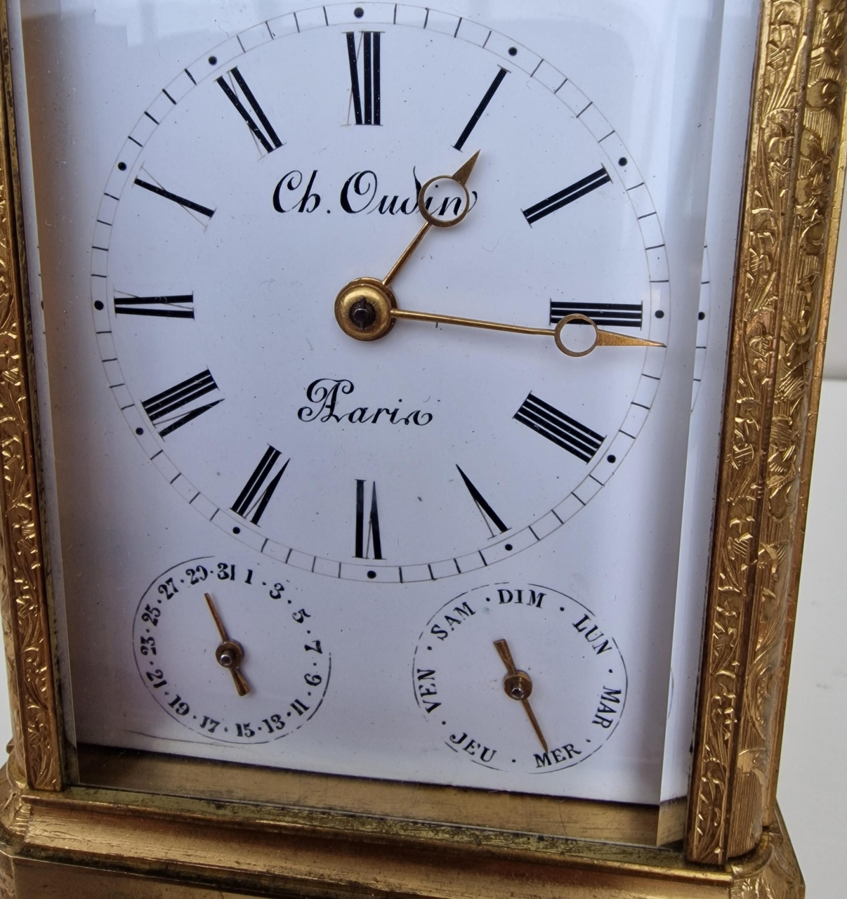 Charles Oudin Early Calendar Dial Carriage Clock - Blog
