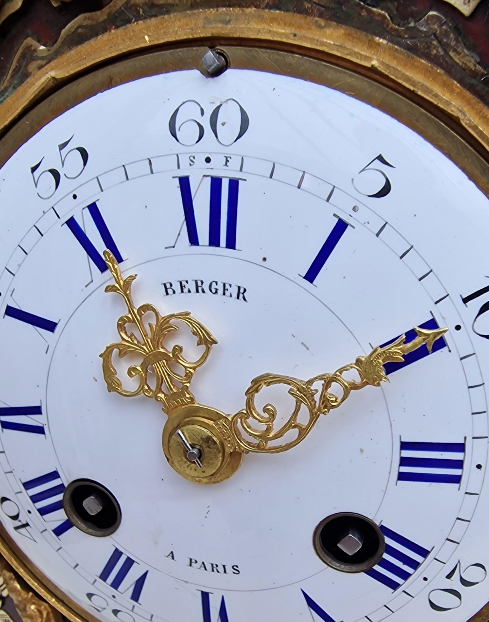 A Gilt Tortoishell Mantel Clock, Berger a Paris - Blog