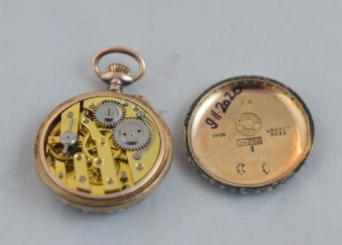 Ladies Enamel Back Pocket Watch - Blog