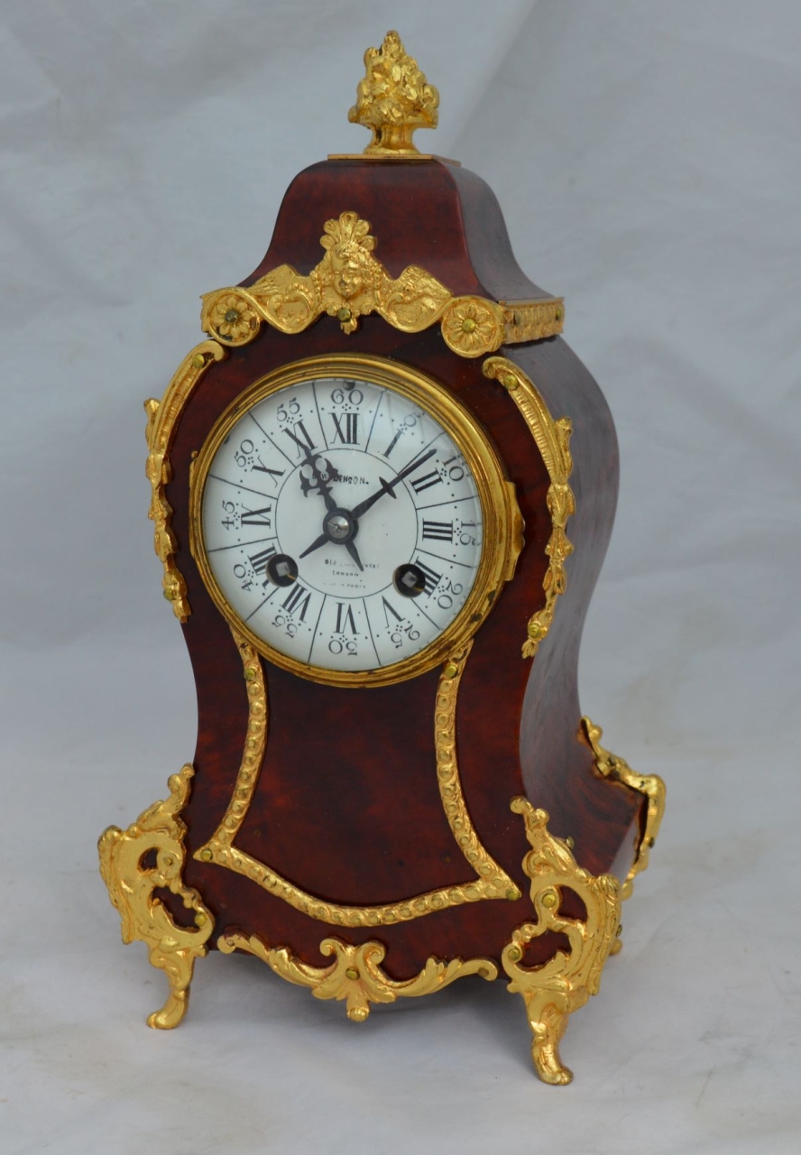 Red Tortoishell Ormolu Mounted Mantel Clock - Blog