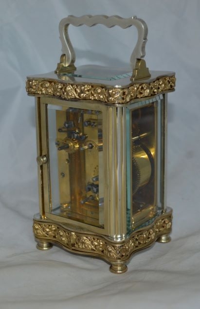 A Silvered and Gilt Carriage Clock - Blog