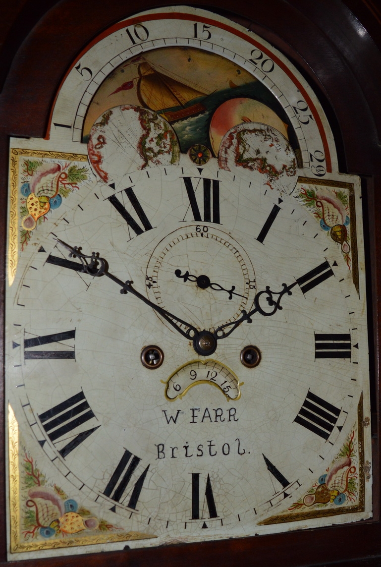 W Farr, Bristol Moon Phase Longcase Clock - Blog